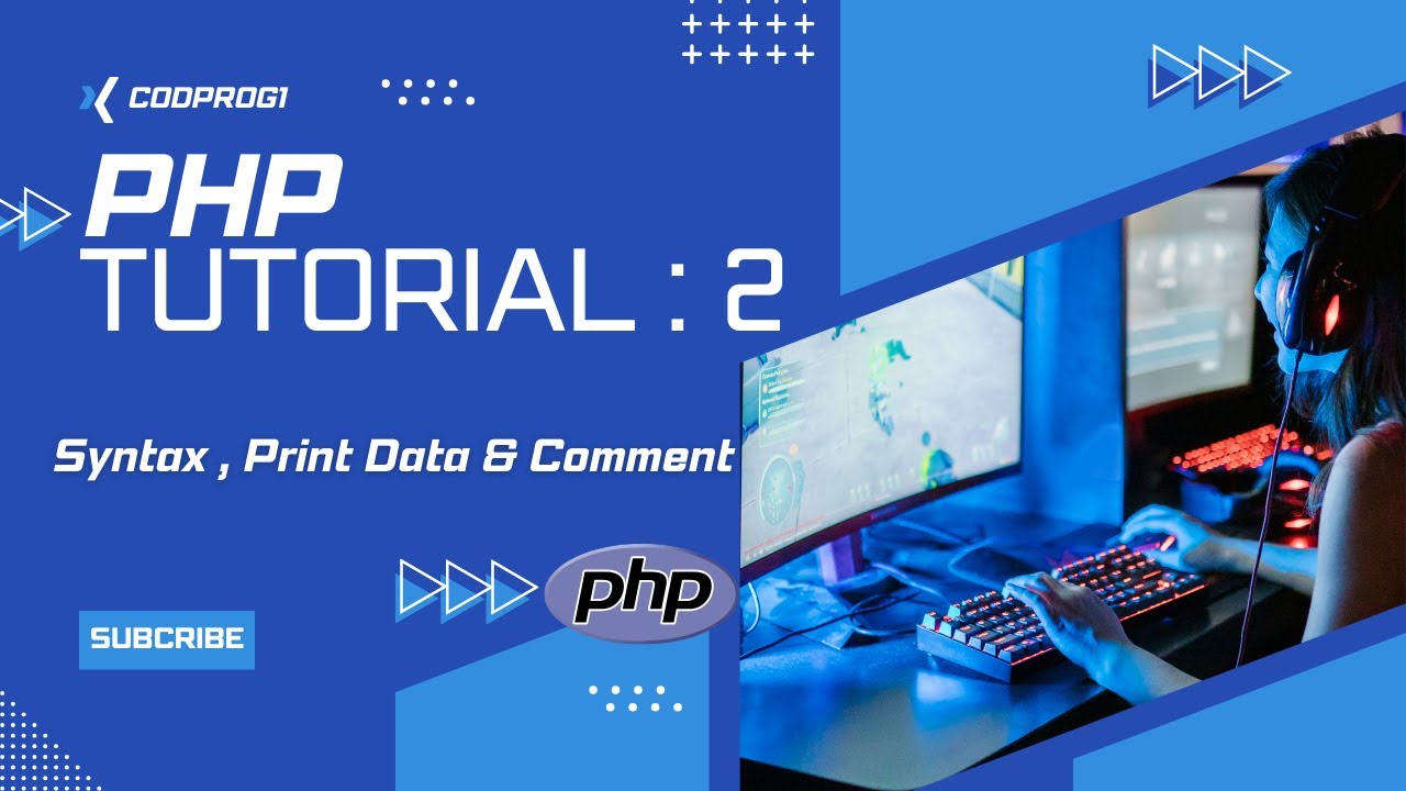 PHP Tutorial in Hindi #2 | Basic Syntax & Comments Explained | Codprog1