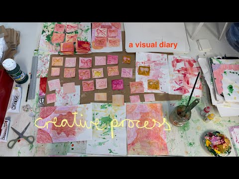 art studio | creative process | acrylic on paper????