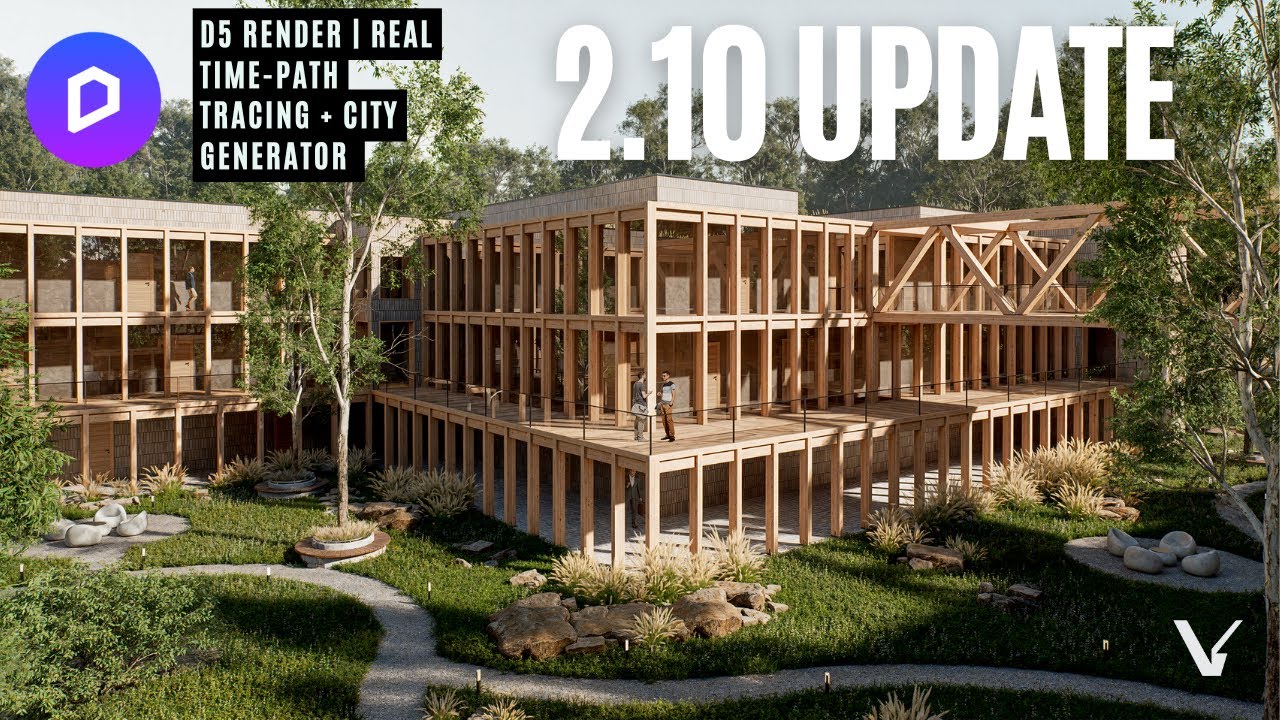 D5 Render 2.10 - Real Time Path Tracing & City Generator Tutorial