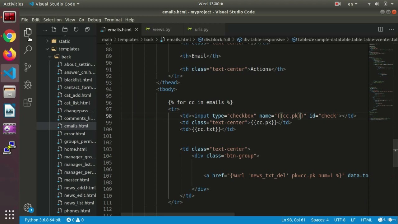 Get Check Box | Python and Django