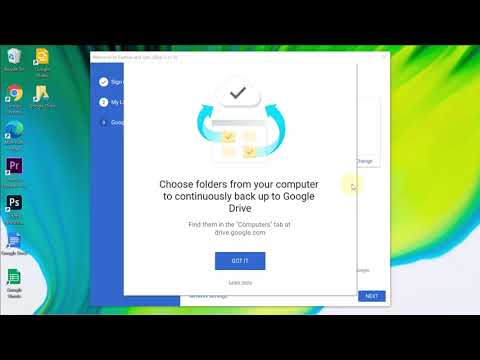 Download, install and setup google drive on windows 10