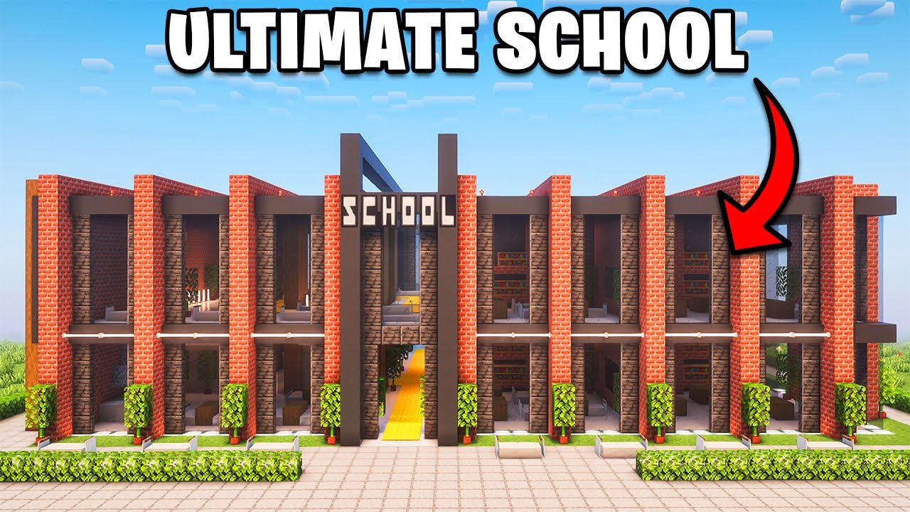 Minecraft: How To Build a SCHOOL - Tutorial #26 - Minecraft Builders