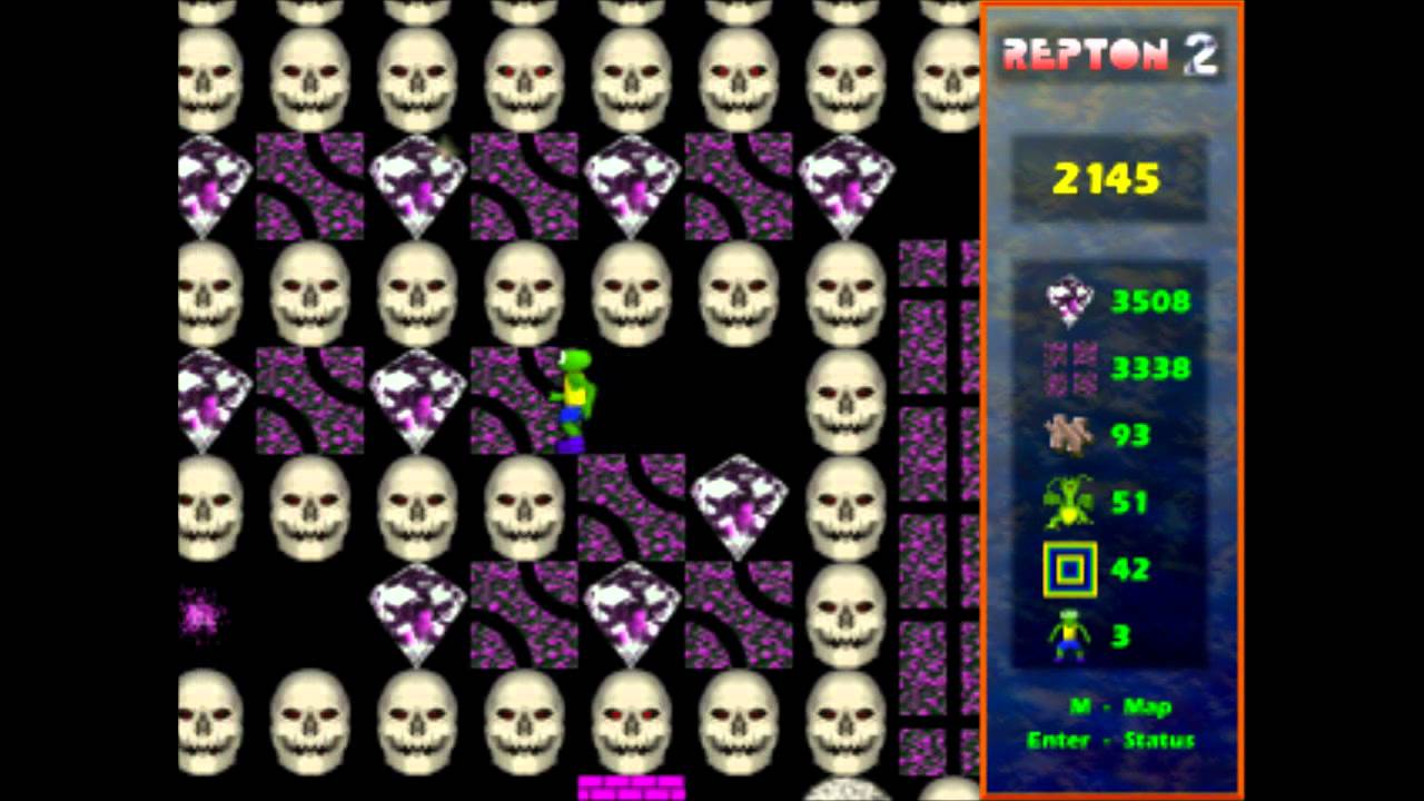 Repton 2 - Caverns Walkthrough - Part 3