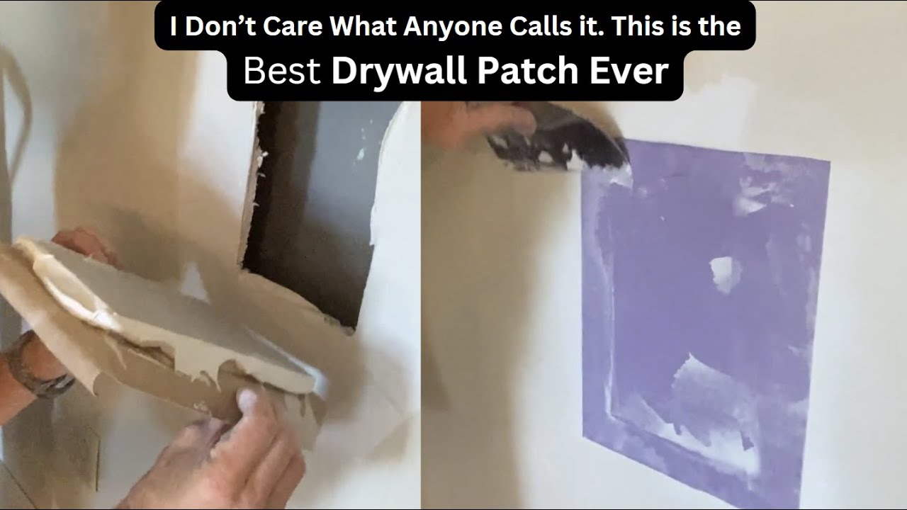 This is the Best Drywall Patch Ever!!