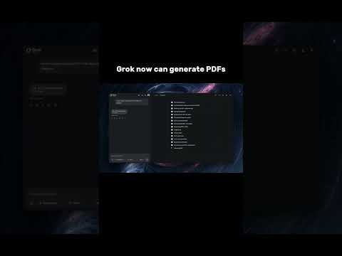 Grok can now generate a pdf #grok3 #chatbot