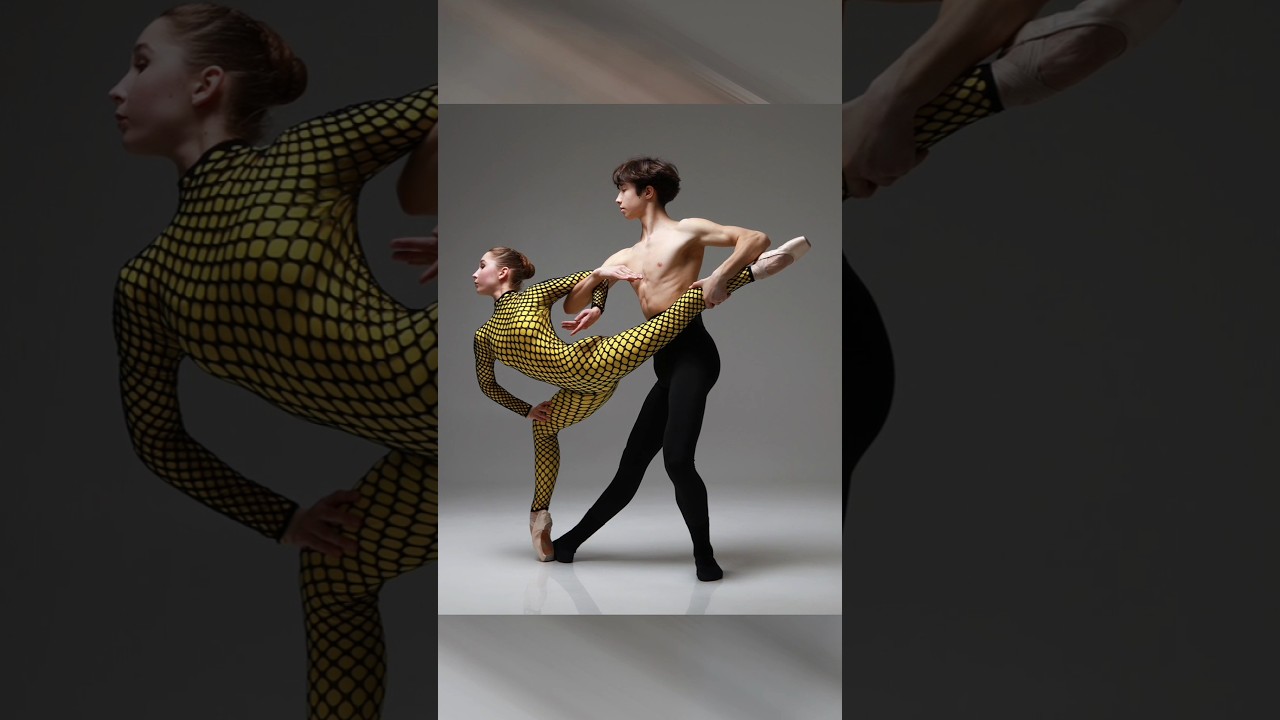 🇺🇦 Model poses for photoshoot📸 Ballet. Models Maria and Mark