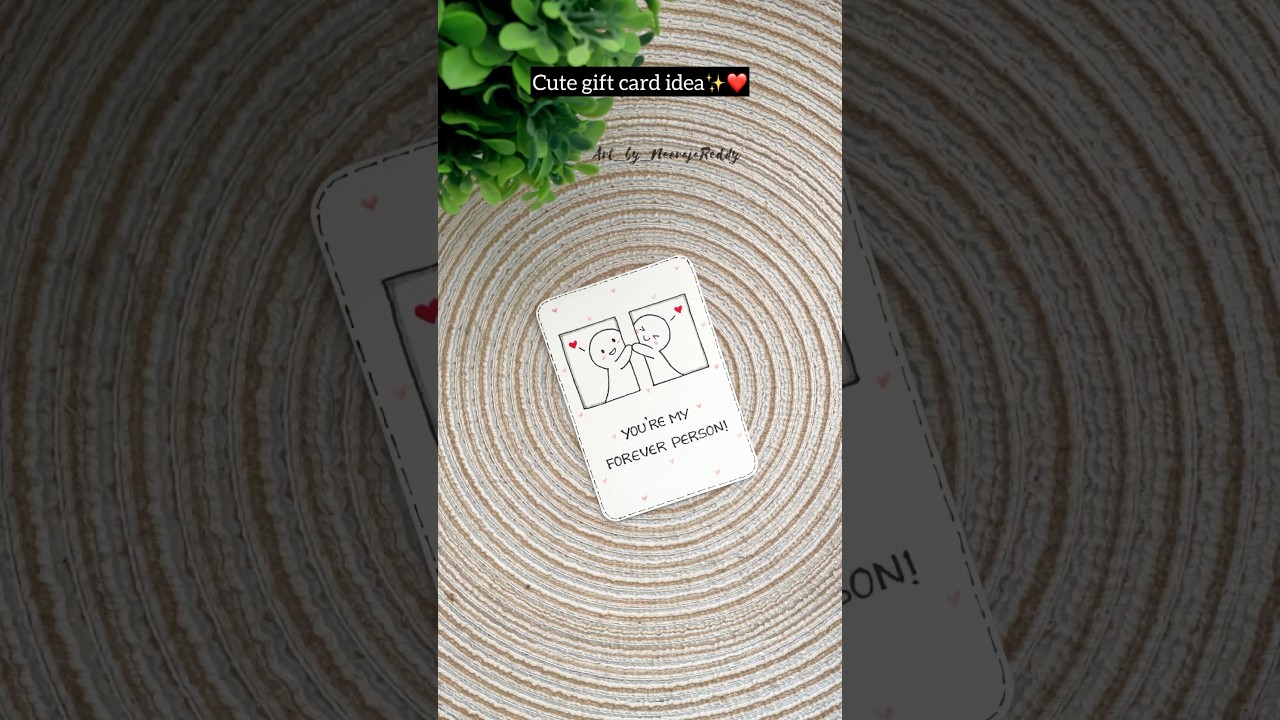 Handmade card for your loved ones | easy gift card ideas #diy #craft #handmade #giftideas #couple