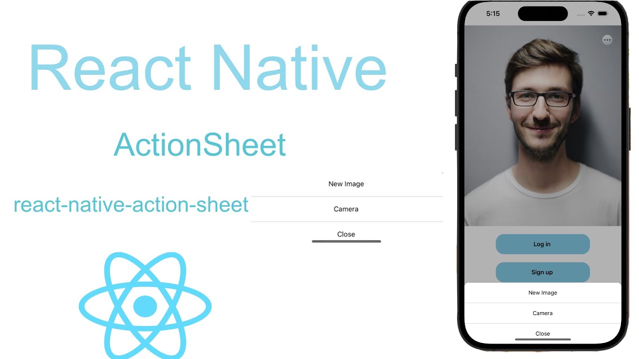 How to create ActionSheet in react native