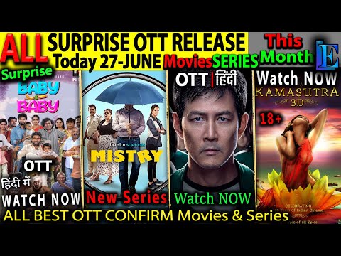 SURPRISE FRIDAY NEW Hindi OTT Release 27 JUNE l Hindi Series-Movies , SquidGame3, SouthHindiDub