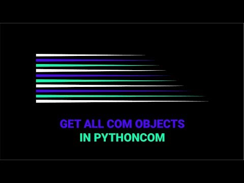 How To Get All Running COM Objects in Pythoncom