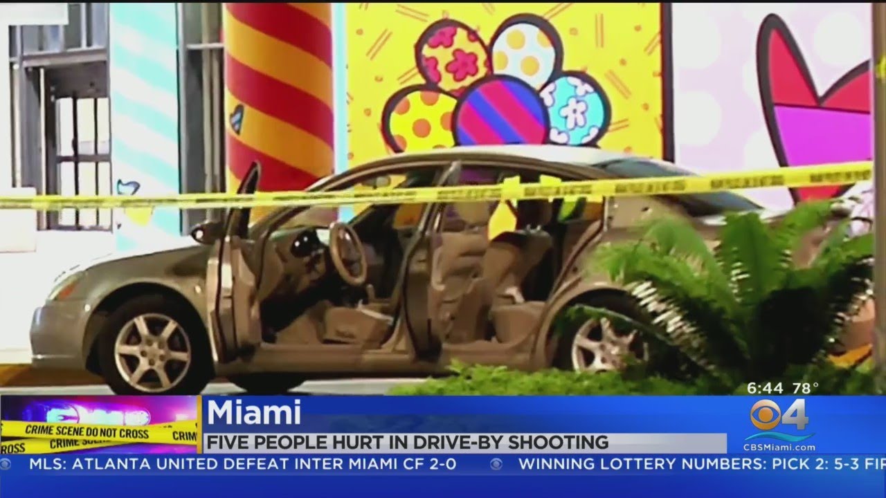 Five people hurt in Miami drive-by shooting