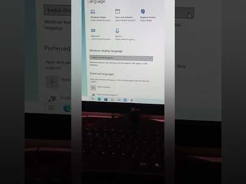 how to change Windows display language #windows10 #shorts ❤