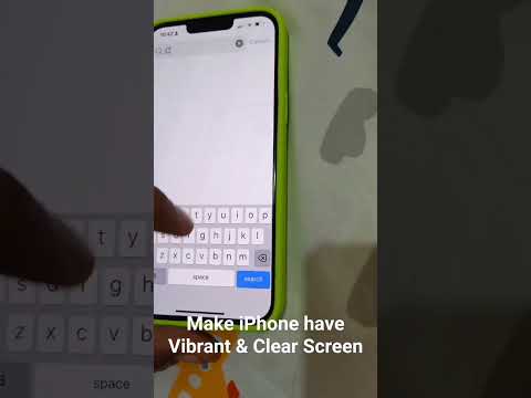Make iPhone Screen Clear and Vibrant #iPhone #Samsung #Vibrant #Screen #settings