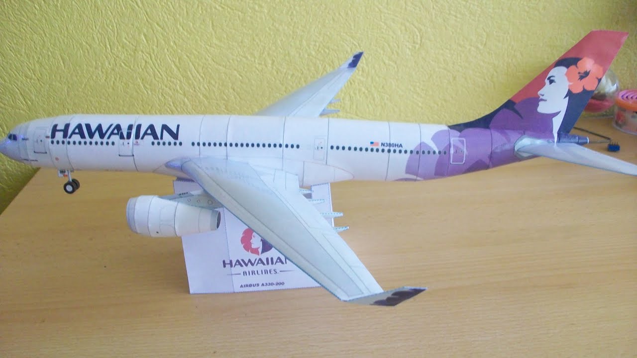 Hawaiian Airlines A330 200 Papercraft