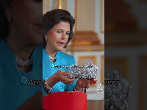 Queen Silvia and the Braganza tiara #shorts #queen #royal #short