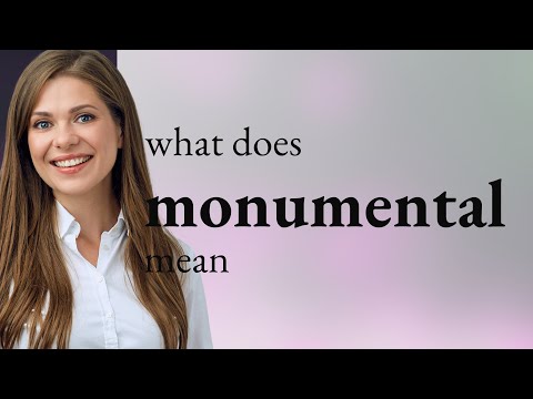Monumental • MONUMENTAL definition