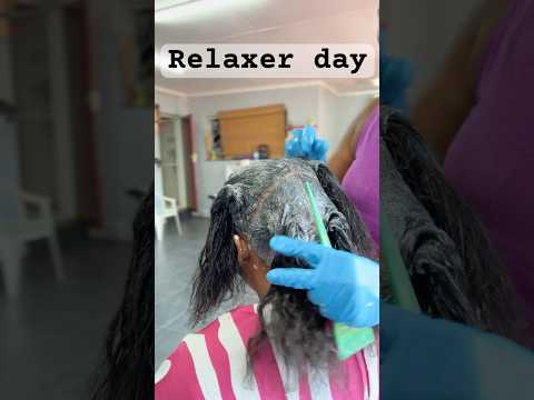 Relaxer day with Mizani butter blends relaxer #relaxedhair #healthyhairjourney