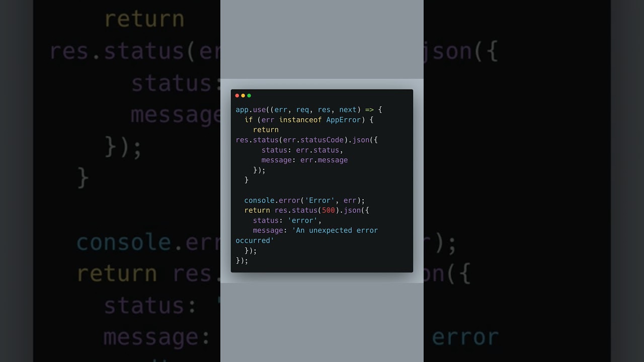 Mastering Error Handling in Express #NodeJS