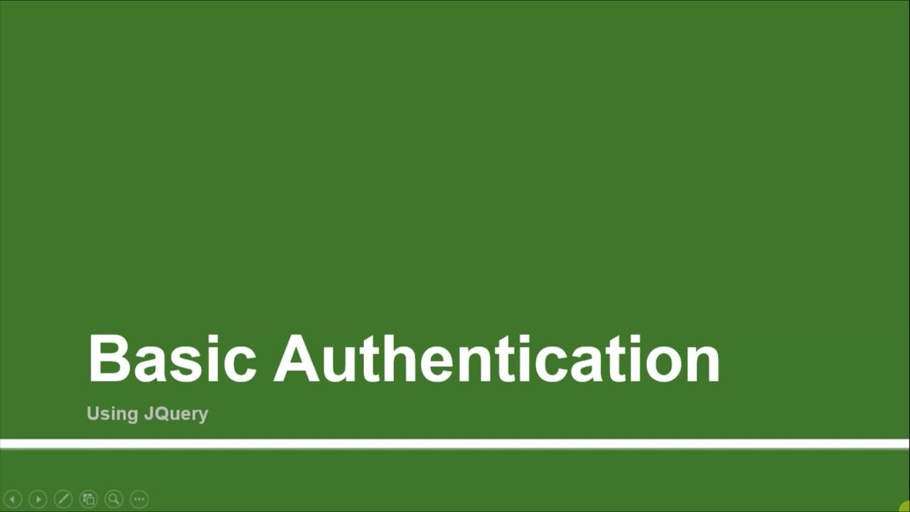 Basic Authentication - Using Jquery | Part - 25 | Learn ASP.Net Web API 2 for Absolute Beginner