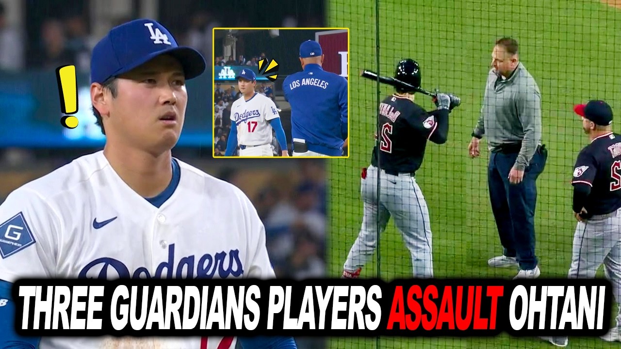 SHOCKING! Major Brawl At Dodger Stadium in 8th Inning — Ohtani Assaulted by 3 Guardians Players