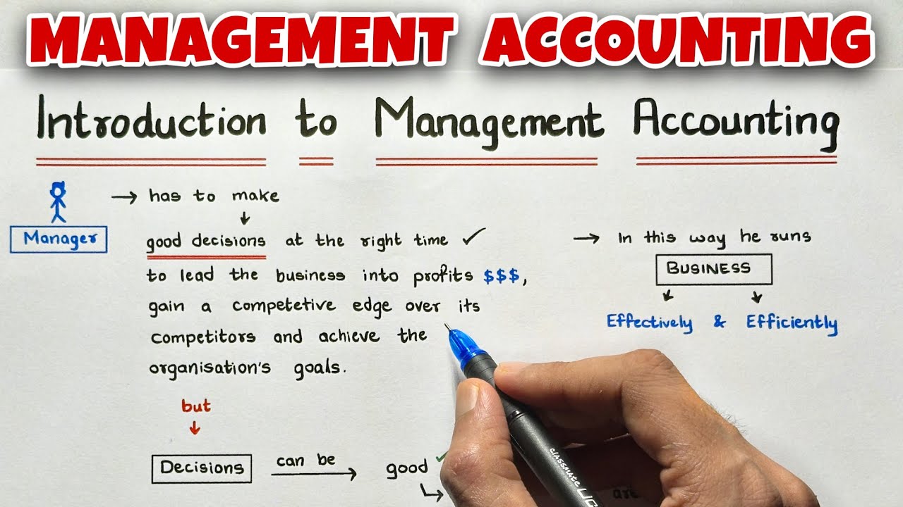 Introduction to Management Accounting - B.COM / BBA / MBA - By Saheb Academy