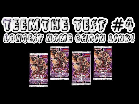 TeemTHE Test #4 - "Longest Name Chain Link!"