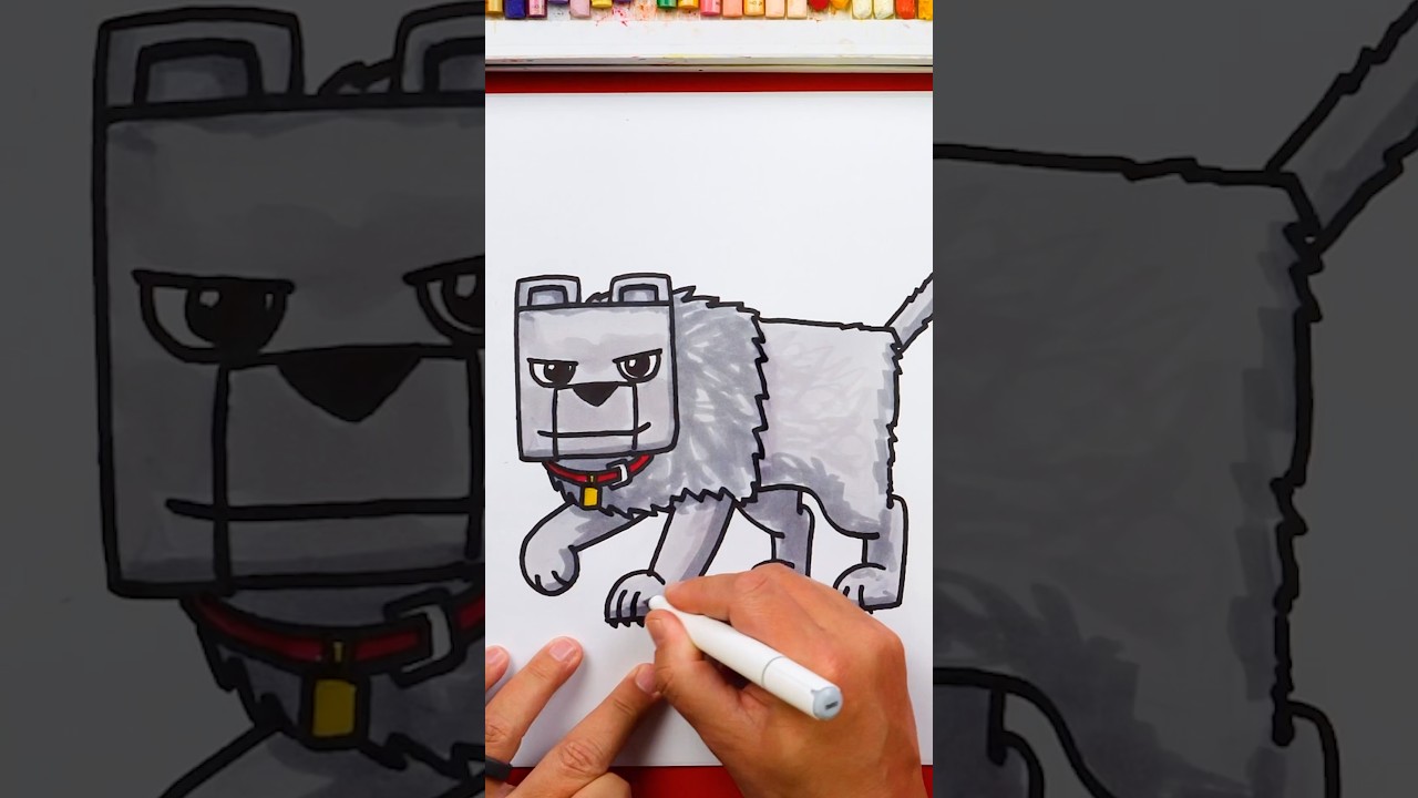 Draw Dennis from the Minecraft Movie on @ArtHubPlus #artforkidshub #howtodraw