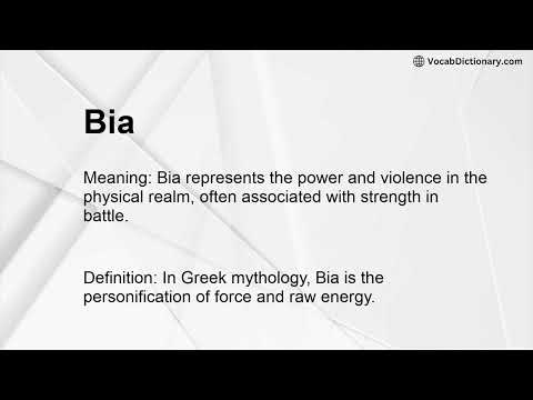 Bia Meaning