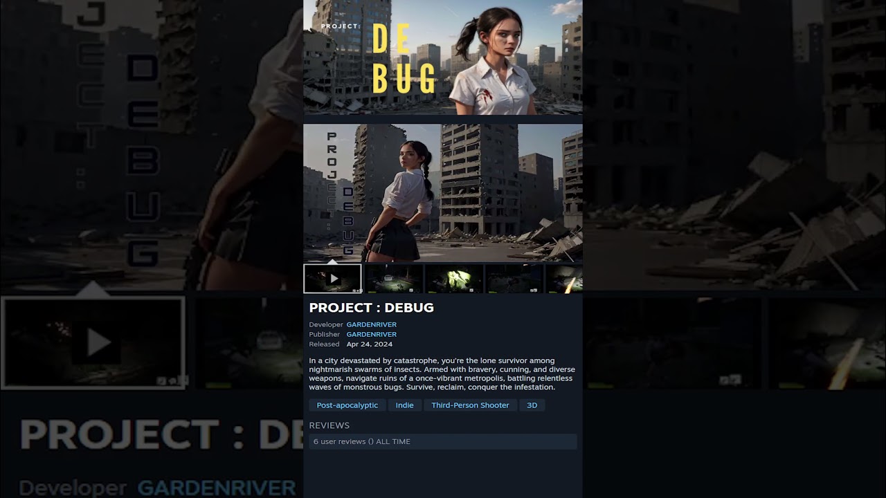 PROJECT  DEBUG New or Trending Game