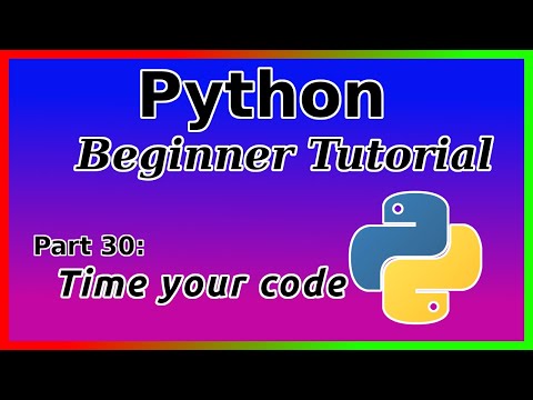 Timing your code with timeit - Python Tutorial (Part 30)
