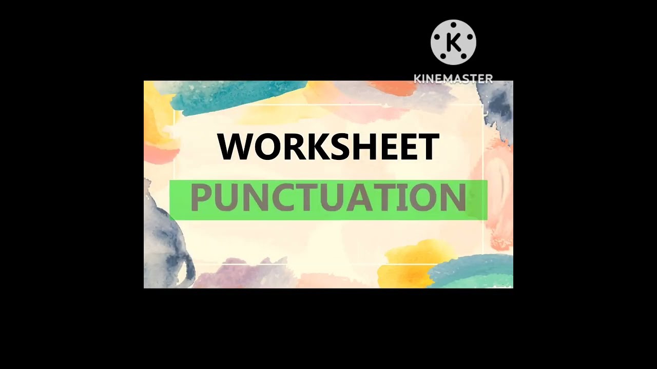 # shorts Worksheet - Punctuation