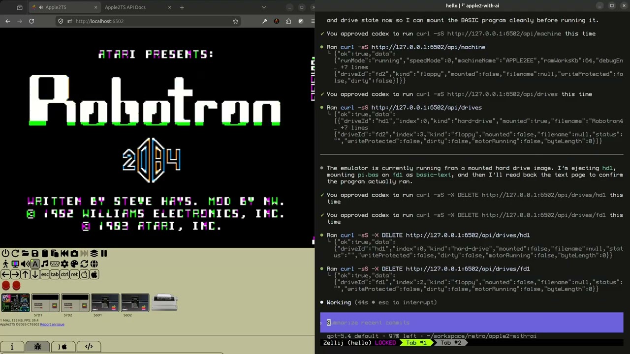 AppleSoft Basic Programming with AI Coding Agent