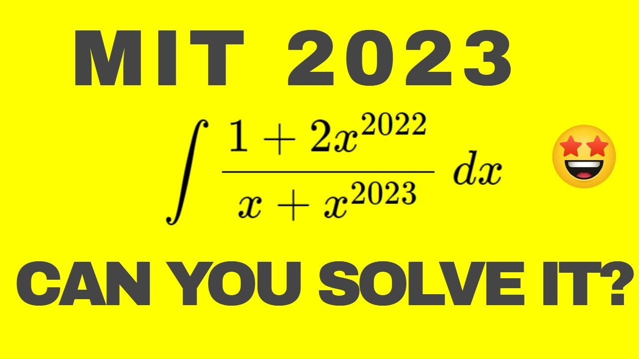 MIT Integration Bee 2023 #15