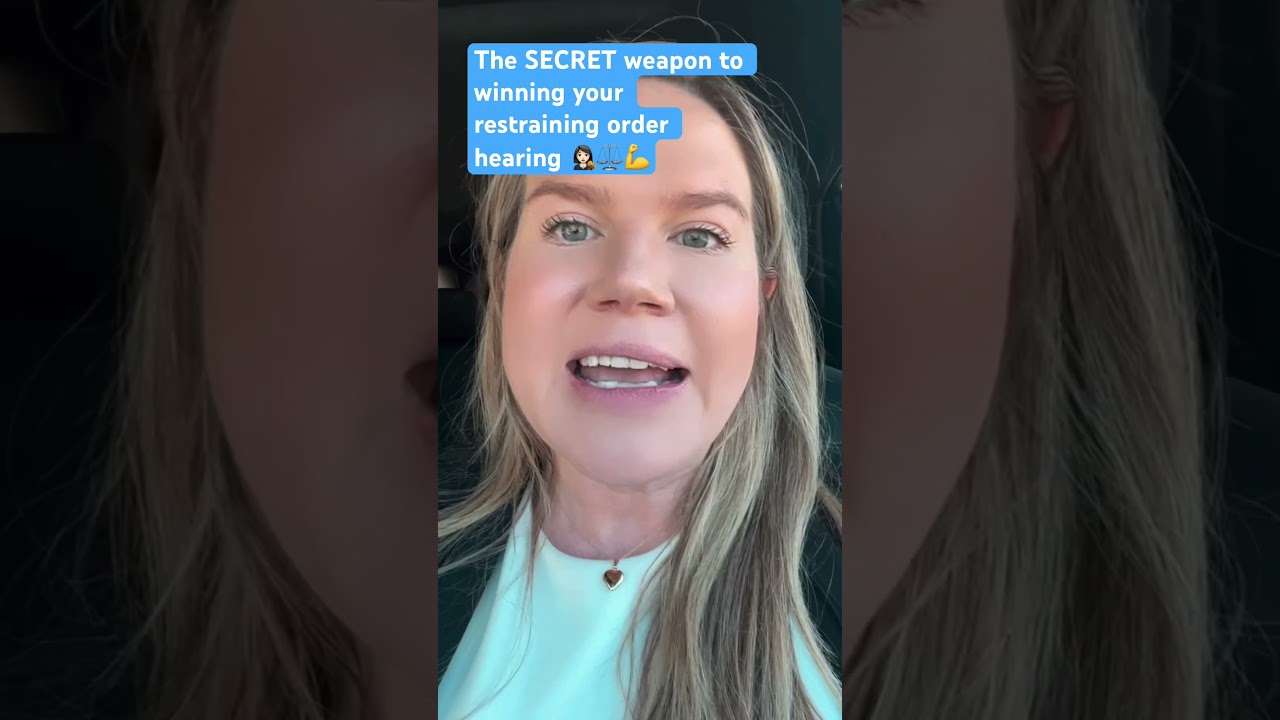 The SECRET weapon to winning your restraining order hearing