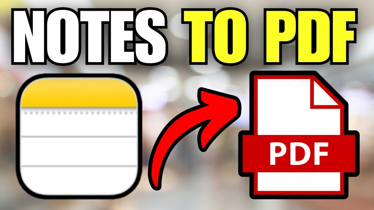 How To Convert Notes to PDF on iPhone