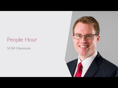 People Hour - SOSR Dismissals, By Employment Partner Paul Menham