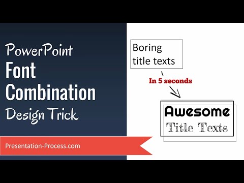 PowerPoint Font Combination Design Trick