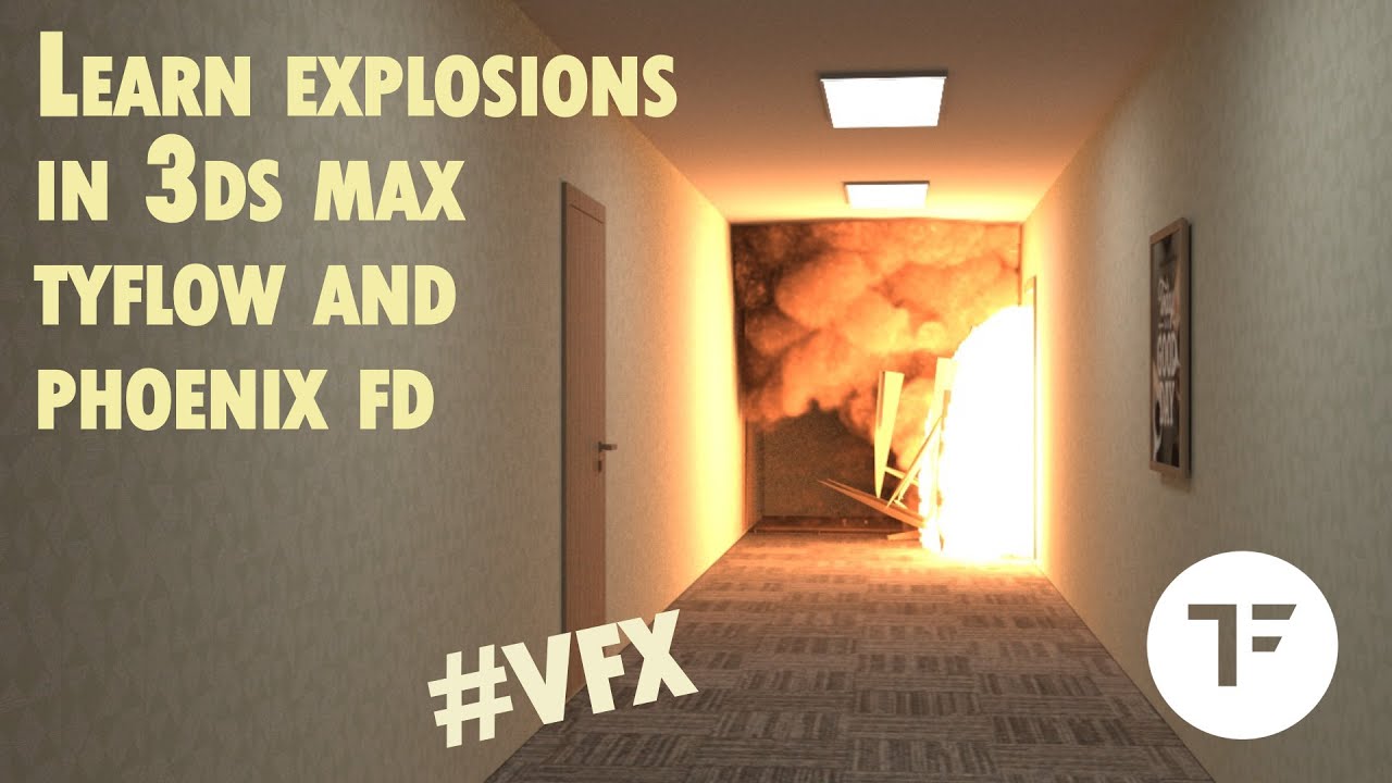 Explosions in 3ds max n Phoenixfd tutorial