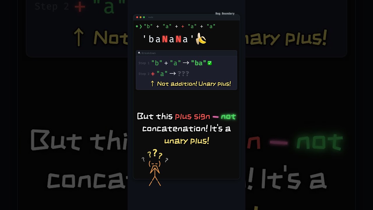 This JavaScript Code Outputs a BANANA 🍌  #codinghumor #javascript #programmerlife