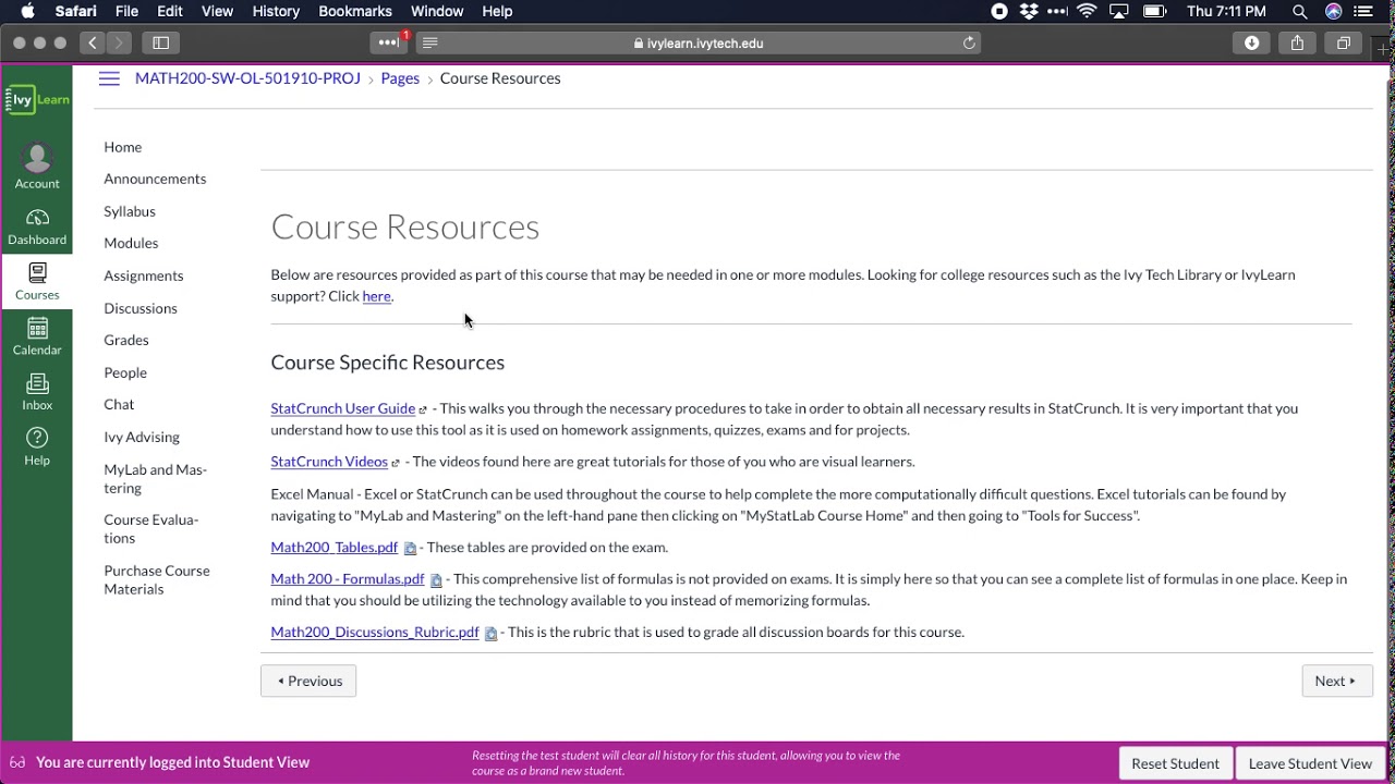 Math 200 Online - Course Intro
