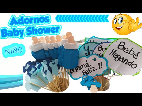 COMO HACER ADORNOS FÁCILES Y BONITOS PARA BABY SHOWER