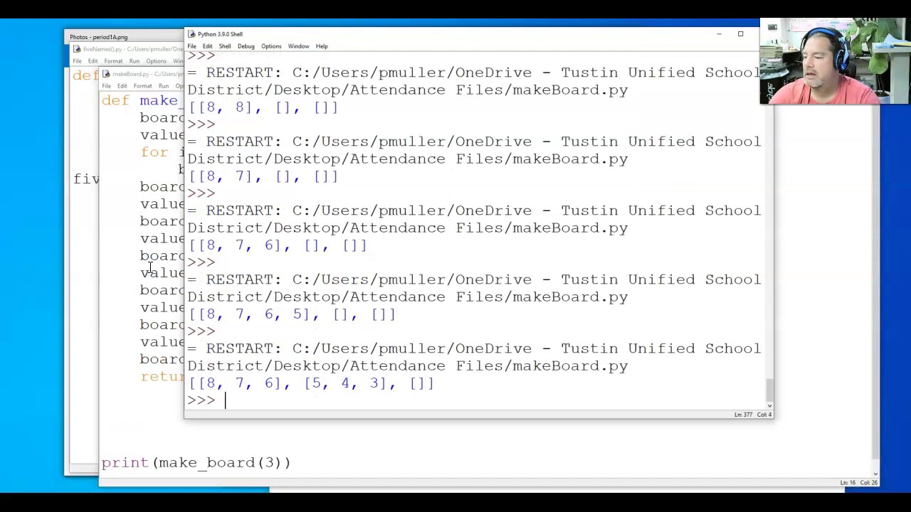 make_board() python slide puzzle