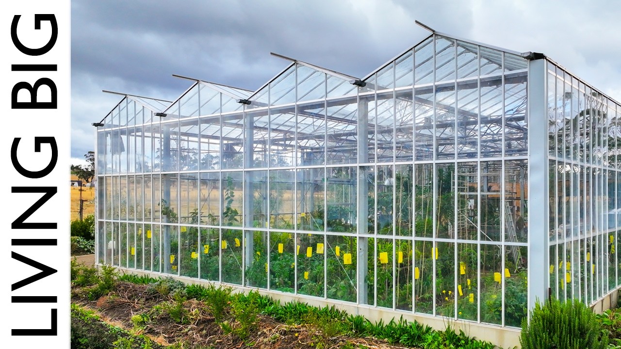 He Built a Tiny House Inside a Massive Greenhouse