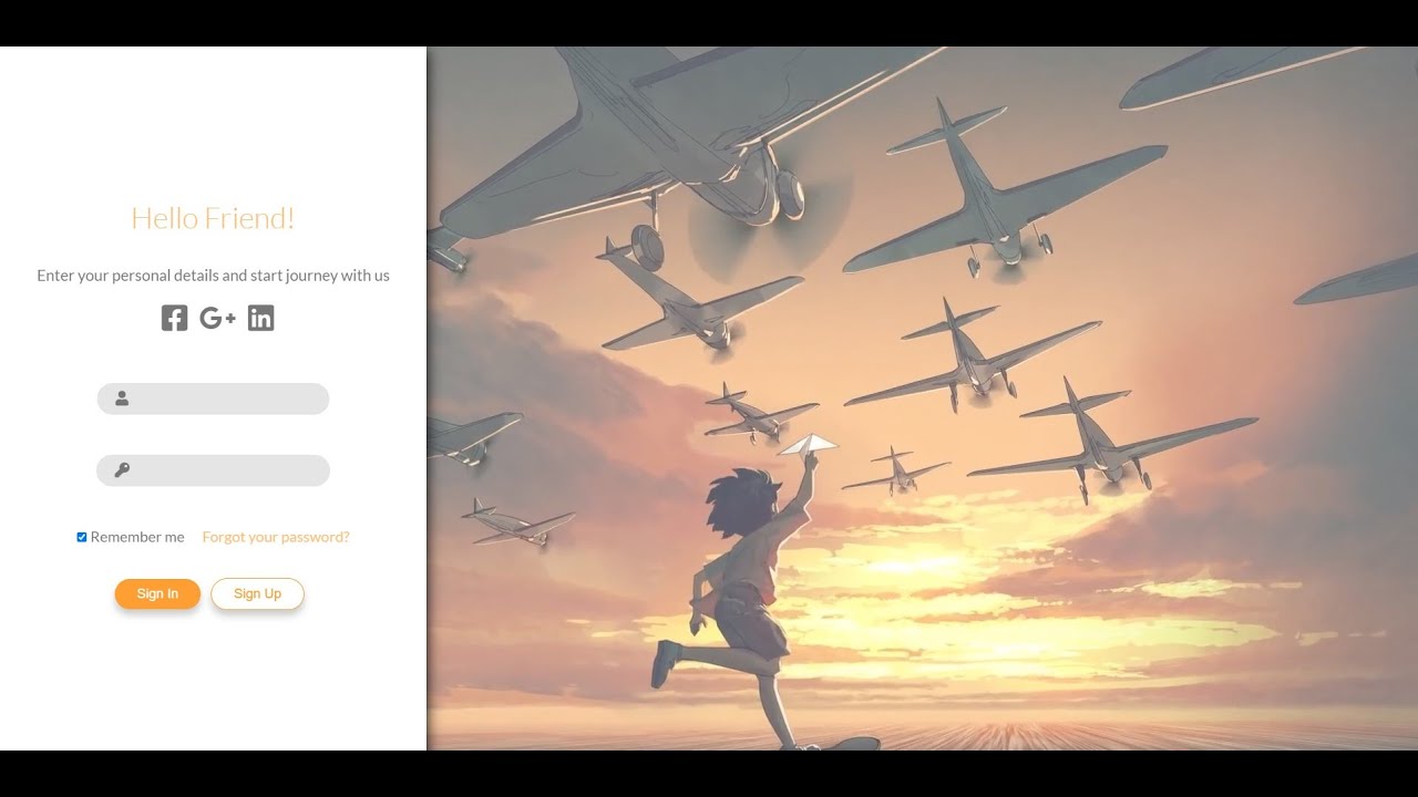 Create awesome responsive Login Form using HTML and CSS | Clean Modern Login Form Design