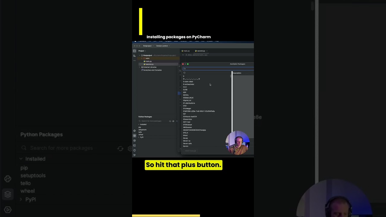 PyCharm package Installations!