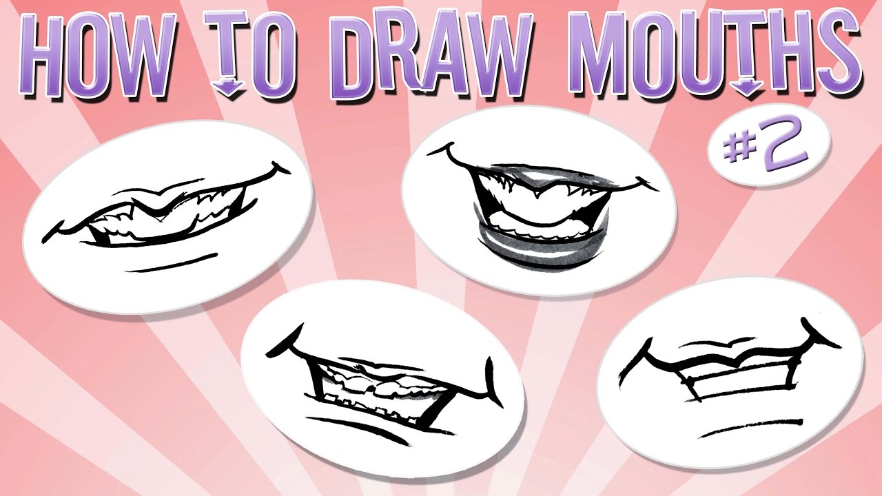 How To Draw Mouths for Caricatures and Cartoons