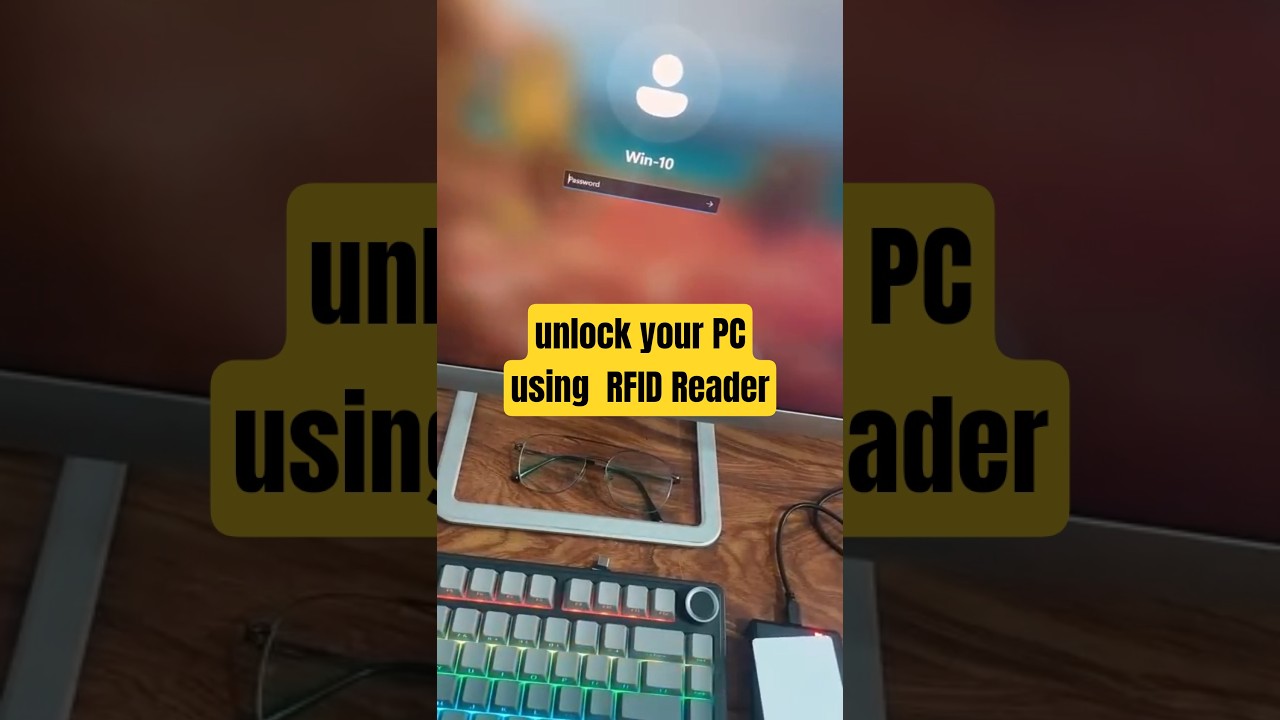 unlock your PC using  RFID Reader | Plug & Play 1M Views #arduino #stemkit #rfidreader #diyprojects
