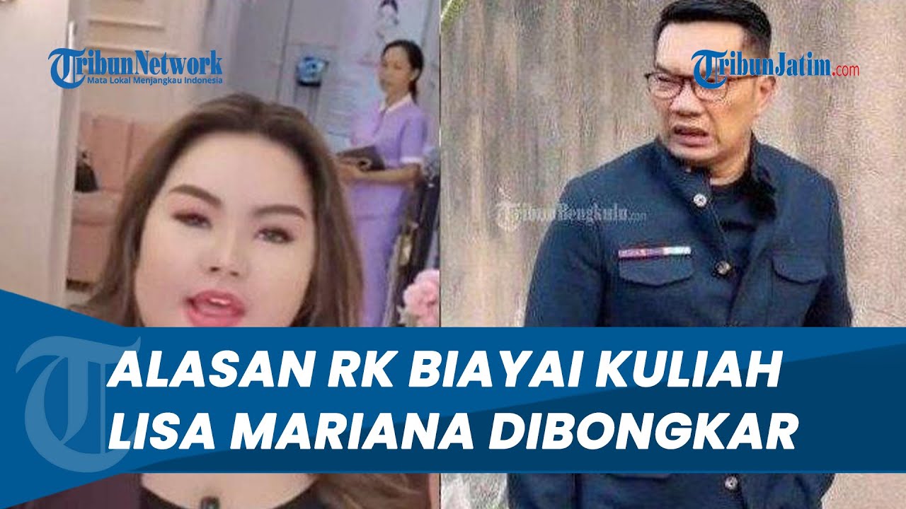 Alasan Ridwan Kamil Biayai Kuliah Lisa Mariana Terbongkar! Akui Empati Selaku Gubernur - Tribun ...