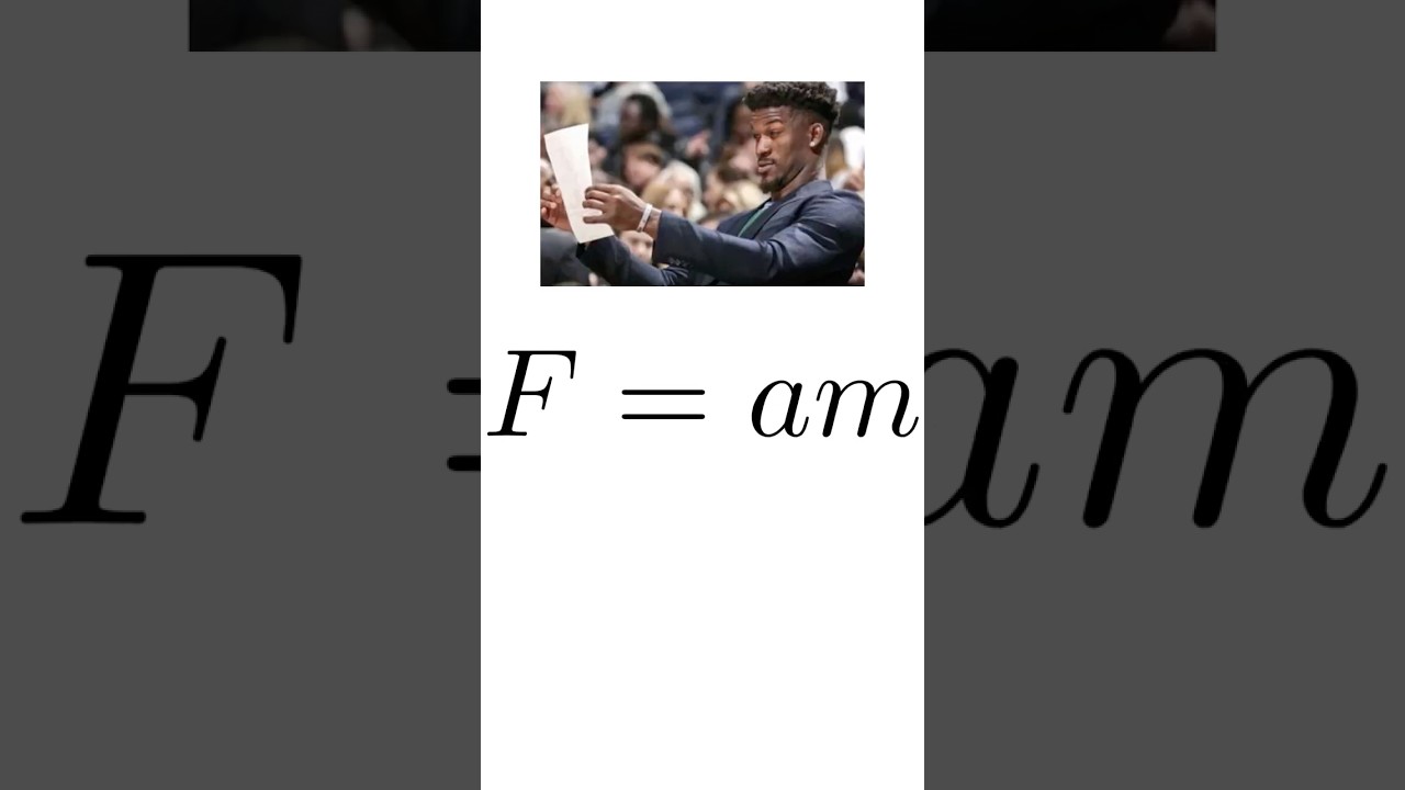 F=am 🤨?  Newton would be disappointed // #physicsmemes #physics #mathmemes #newton #engineering