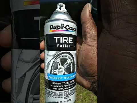 dupli color tire paint is amazing super gloss & tire blackness